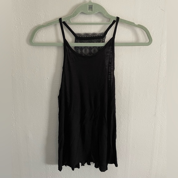American Eagle Outfitters | Tops | Black Lace Tank | Poshmark